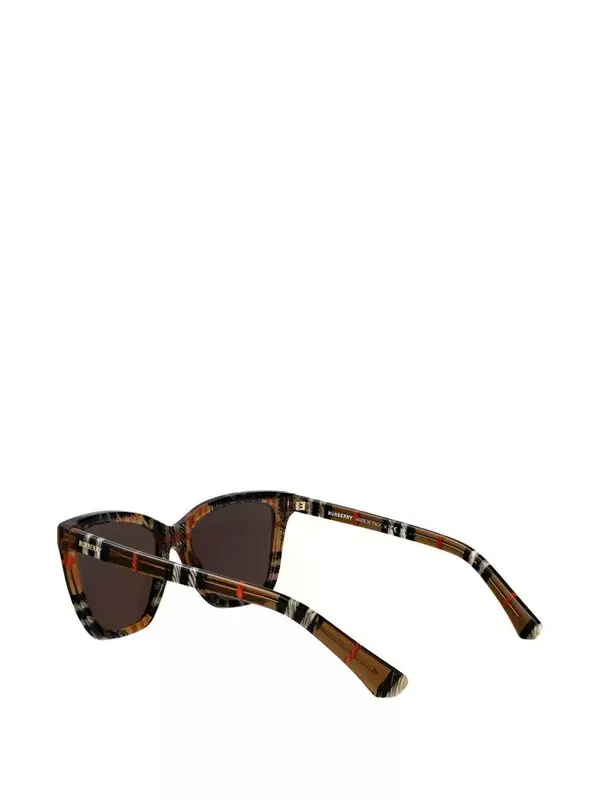 Burberry Check-print Square-frame Sunglasses