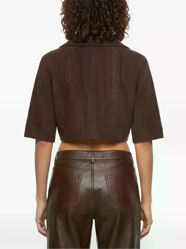 GOTHA Cropped Short-sleeve Sweater