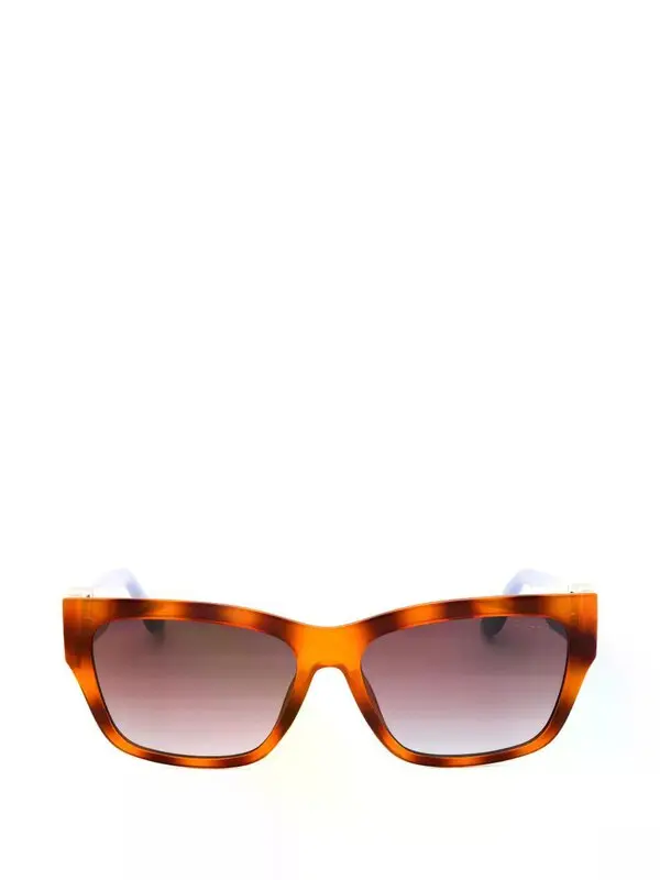 Guess Tortoiseshell-effect Rectangle-frame Sunglasses
