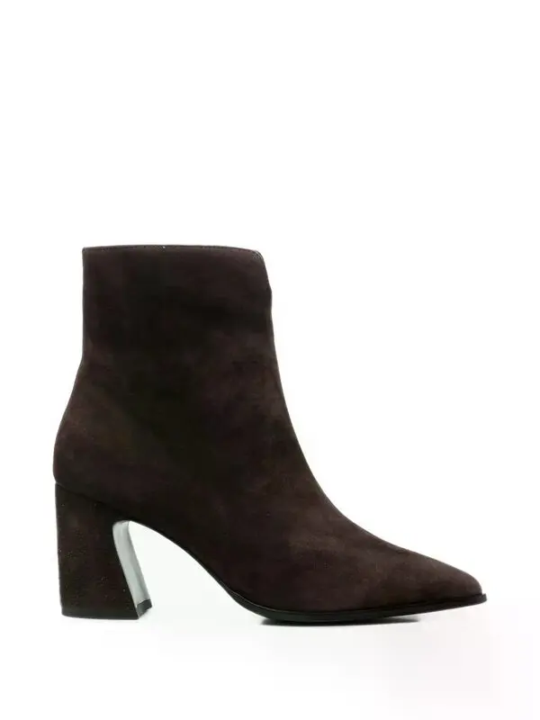 BRUNO PREMI Suede-finish Pointed-toe Ankle Boots