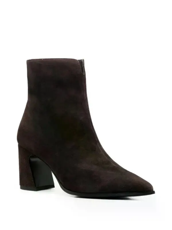 BRUNO PREMI Suede-finish Pointed-toe Ankle Boots