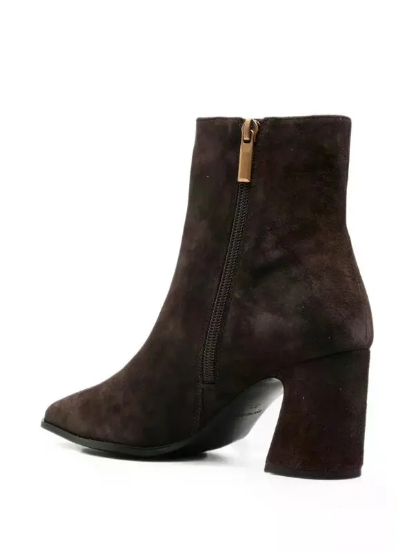 BRUNO PREMI Suede-finish Pointed-toe Ankle Boots
