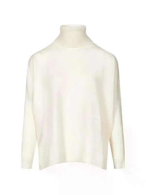 GOTHA Margareth Roll-neck Ribbed-sleeve Sweater