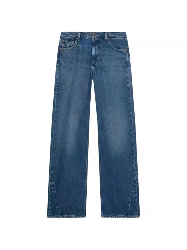 Guest In Residence Seam-detail Wide-leg Jeans