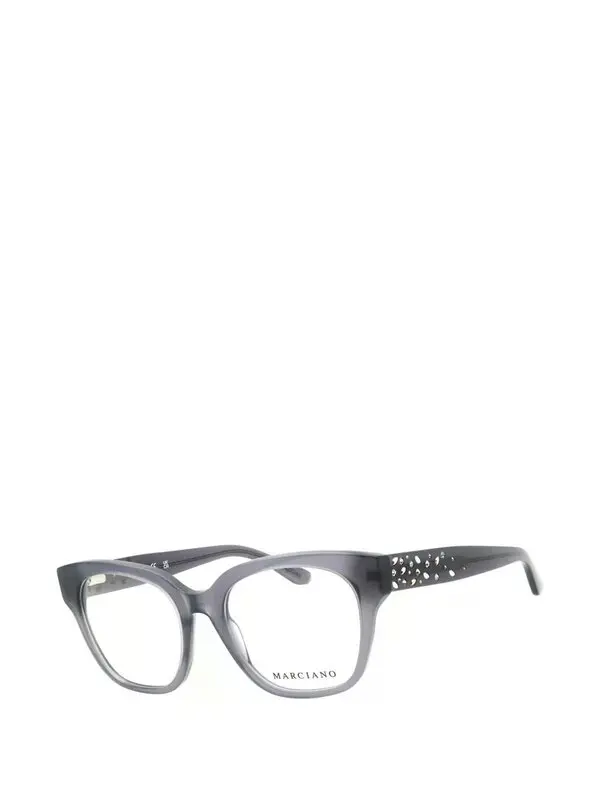 MARCIANO Crystal-embellished Rectangle-frame Glasses
