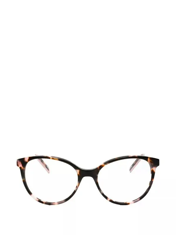 LEVI'S Tortoiseshell-effect Round-frame Glasses - Brown