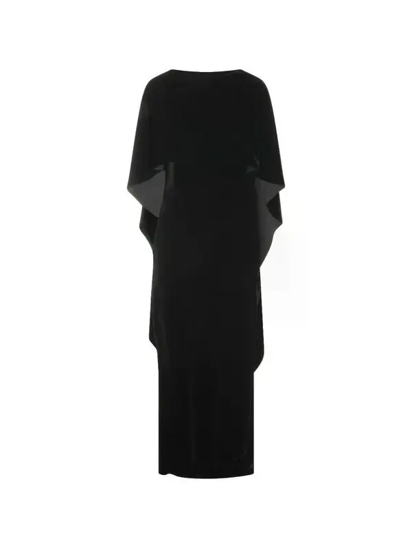 Alberta Ferretti Cape-detail Cut-out Gown - Black
