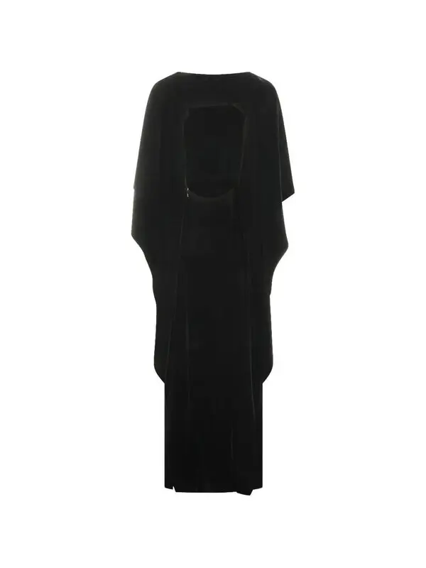 Alberta Ferretti Cape-detail Cut-out Gown