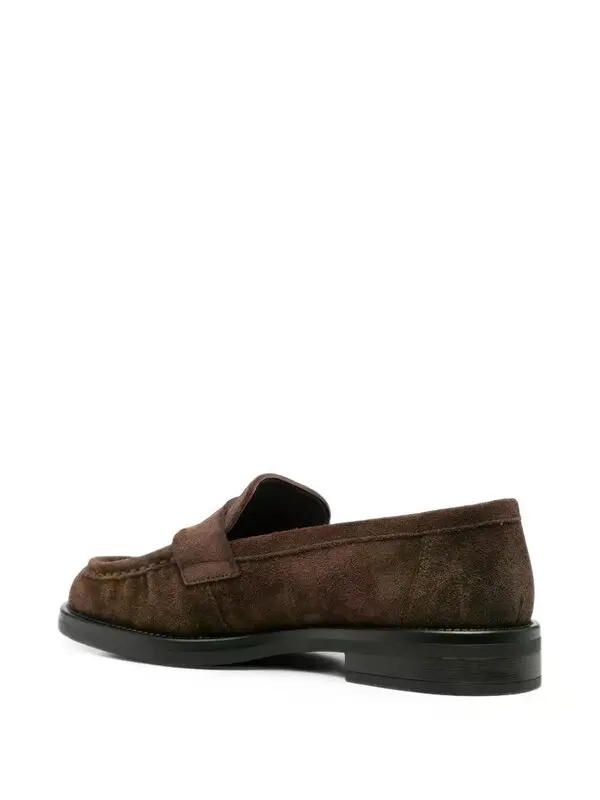 BRUNO PREMI Suede Slip-on Loafers