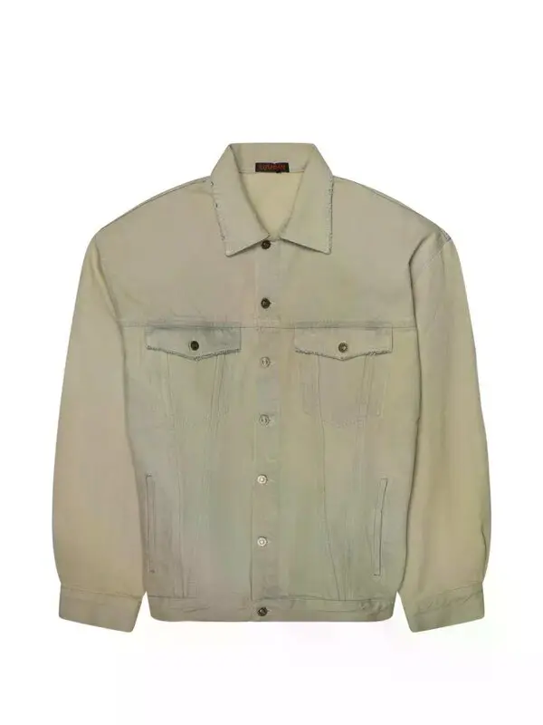 LỰU ĐẠN Drifter Frayed Denim Jacket