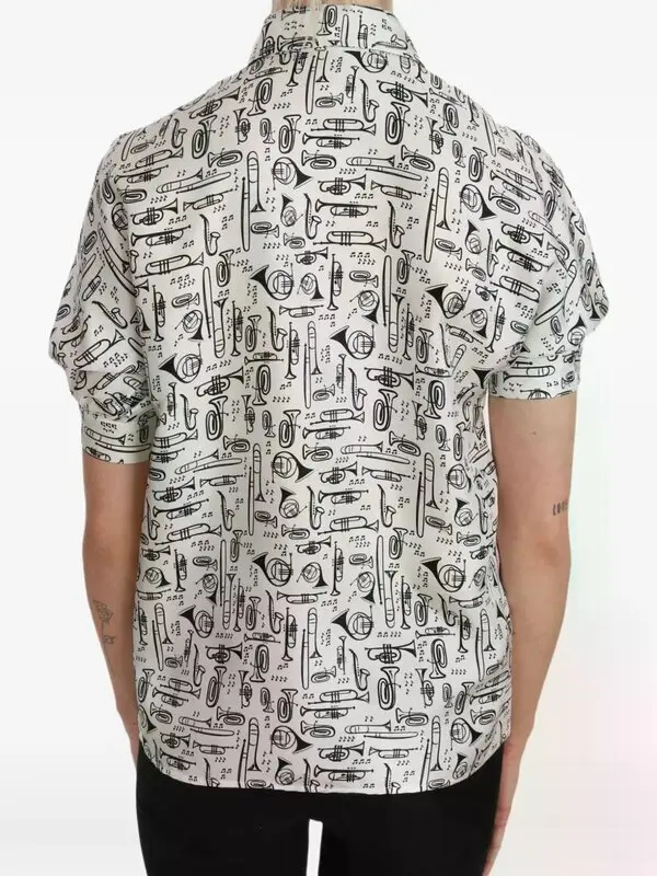 Dolce & Gabbana Trumpet-print Shirt