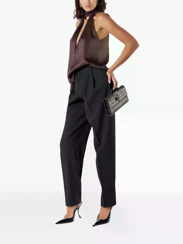 IL VOLO Halterneck Pleated Top