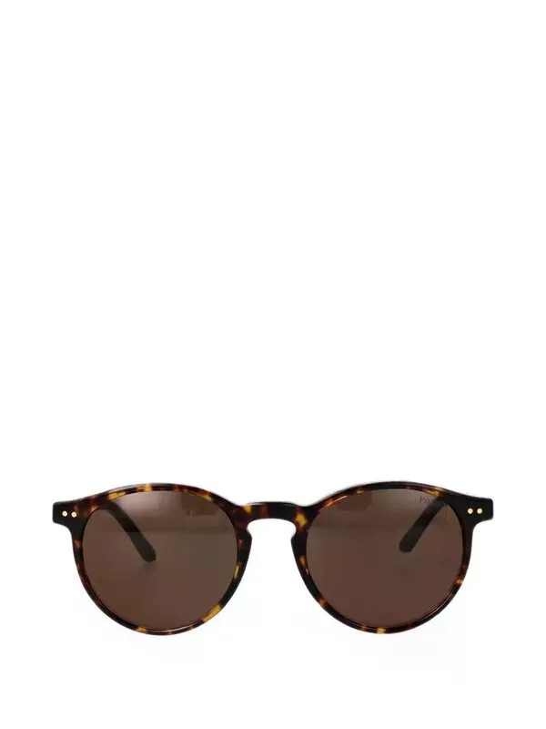 Polo Ralph Lauren Tortoiseshell-effect Round-frame Sunglasses