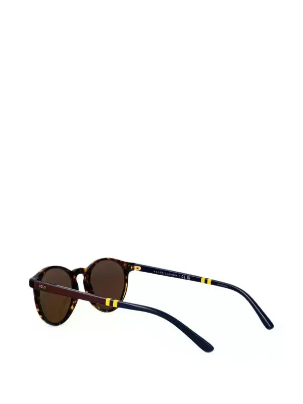 Polo Ralph Lauren Tortoiseshell-effect Round-frame Sunglasses