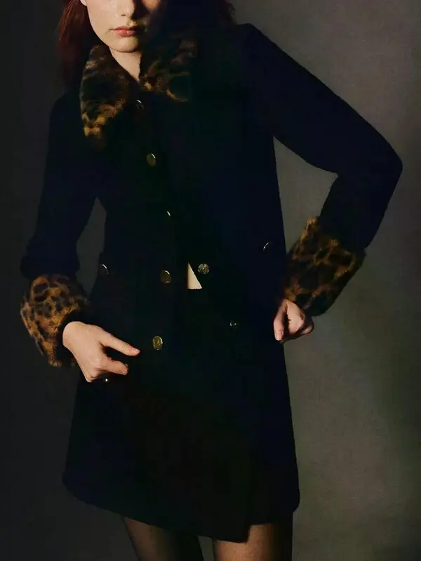 Cara Cara Benecio Leopard-trim Tweed Jacket