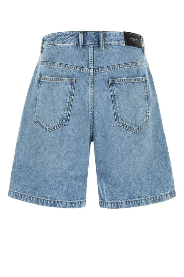 Givenchy Denim Bermuda Shorts - Blue