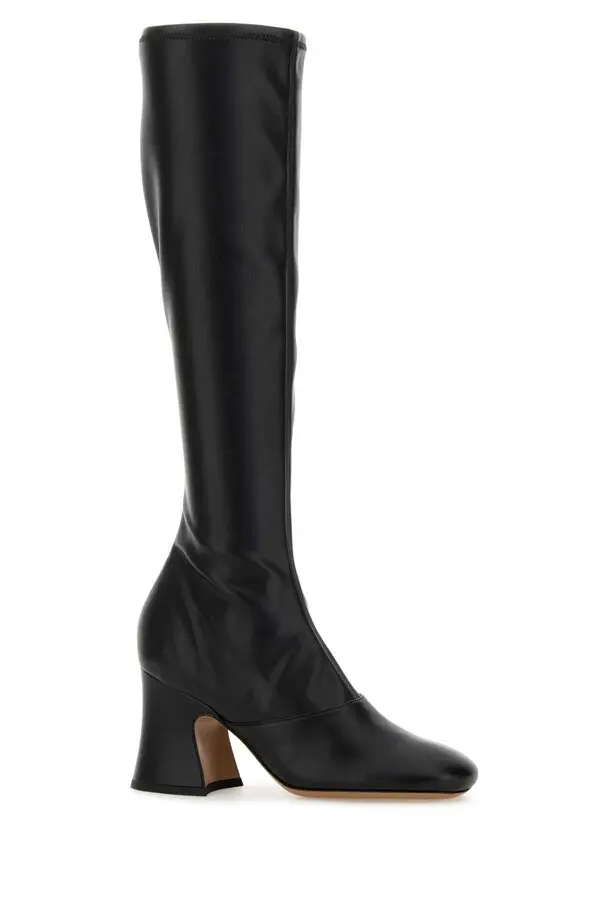 Chloé Synthetic Leather Janis Boots - Black