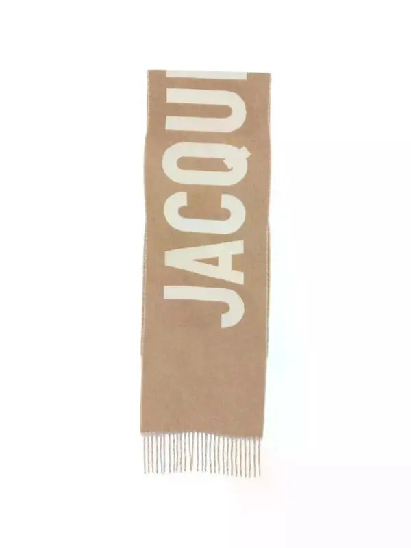 Jacquemus Fringed Scarf - Neutrals