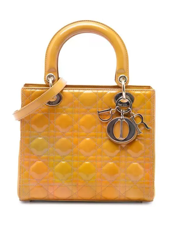 Dior 2012 Medium Patent Cannage Lady Satchel