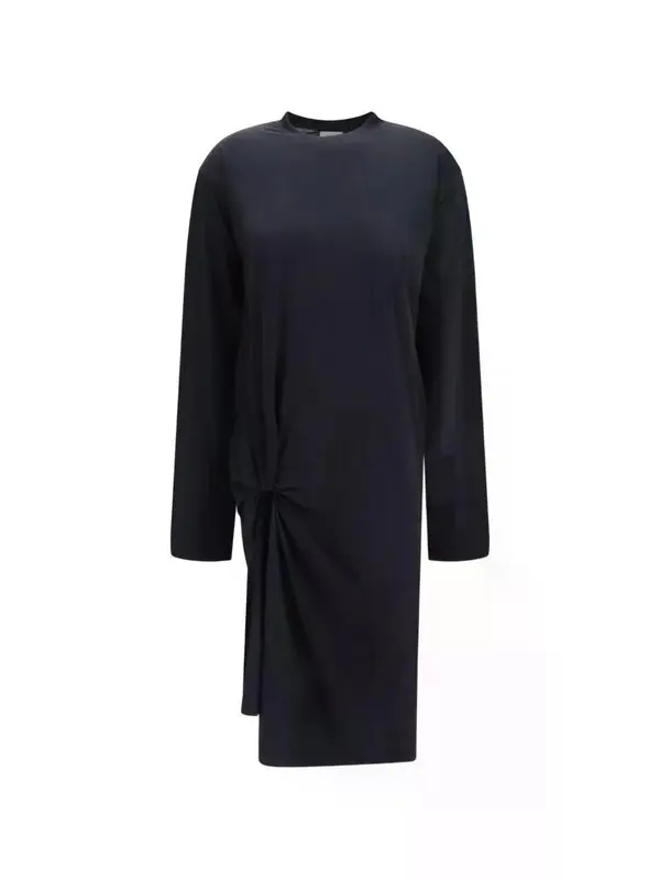 Balenciaga Twisted-knot Midi Dress - Black