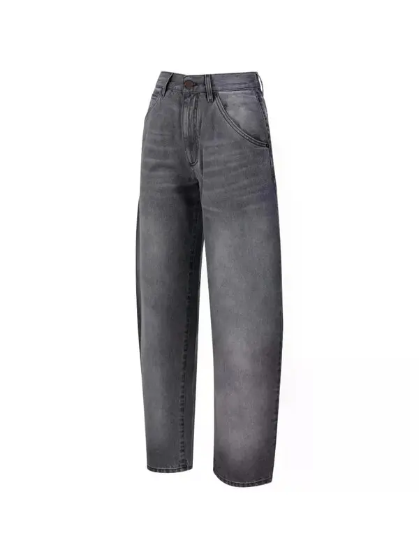 DARKPARK Washed-effect Curved-leg Jeans - Grey