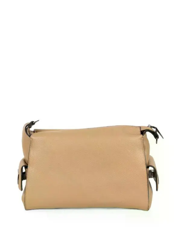 ERMANNO FIRENZE Logo-print Pebbled Shoulder Bag