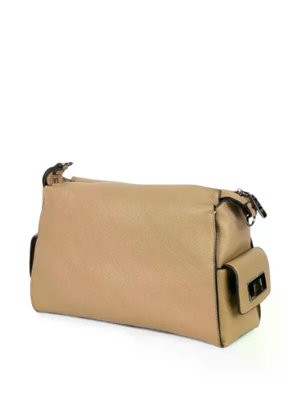 ERMANNO FIRENZE Logo-print Pebbled Shoulder Bag