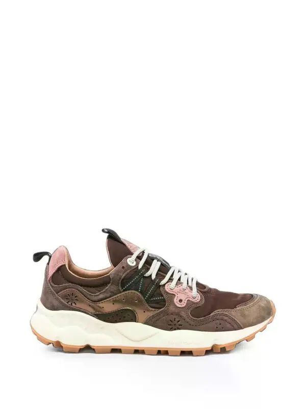 FLOWER MOUNTAIN Perforated Panelled Sneakers