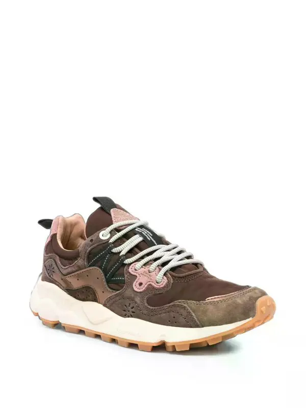 FLOWER MOUNTAIN Perforated Panelled Sneakers
