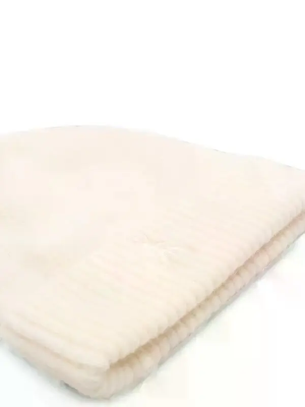 Patrizia Pepe Ribbed-knit Beanie Hat