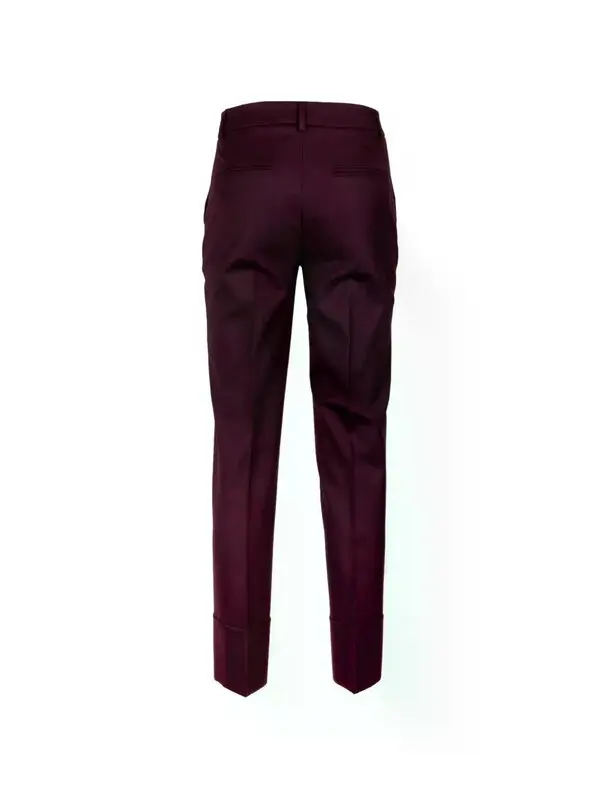 VIA MASINI 80 Pressed-crease Turn-up Trousers