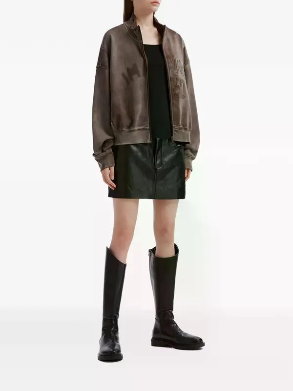 Izzue Embroidered Zip-up Hoodie