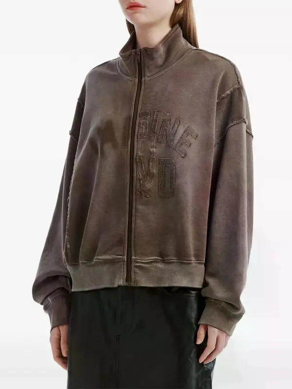 Izzue Embroidered Zip-up Hoodie