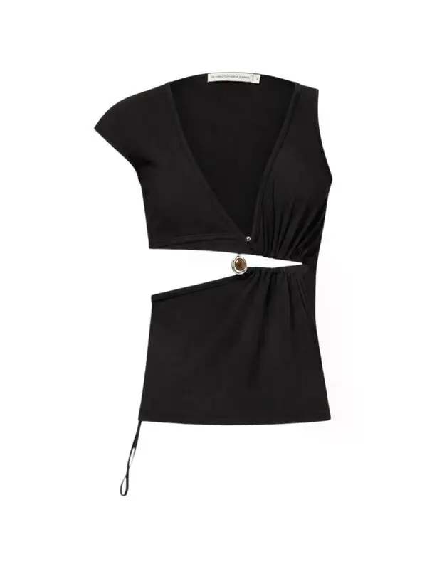 Christopher Esber Cut-out Ruched Top