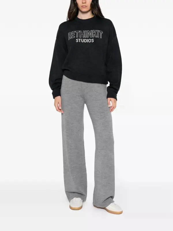 RETHINKIT STUDIOS Logo-intarsia Sweater