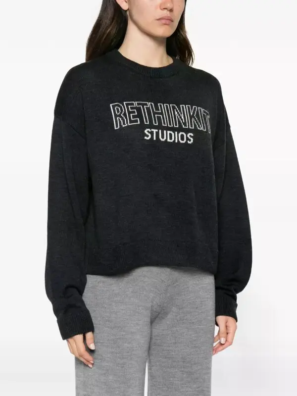 RETHINKIT STUDIOS Logo-intarsia Sweater