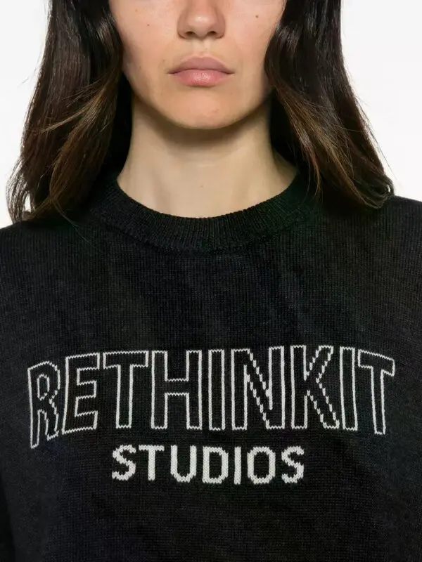 RETHINKIT STUDIOS Logo-intarsia Sweater
