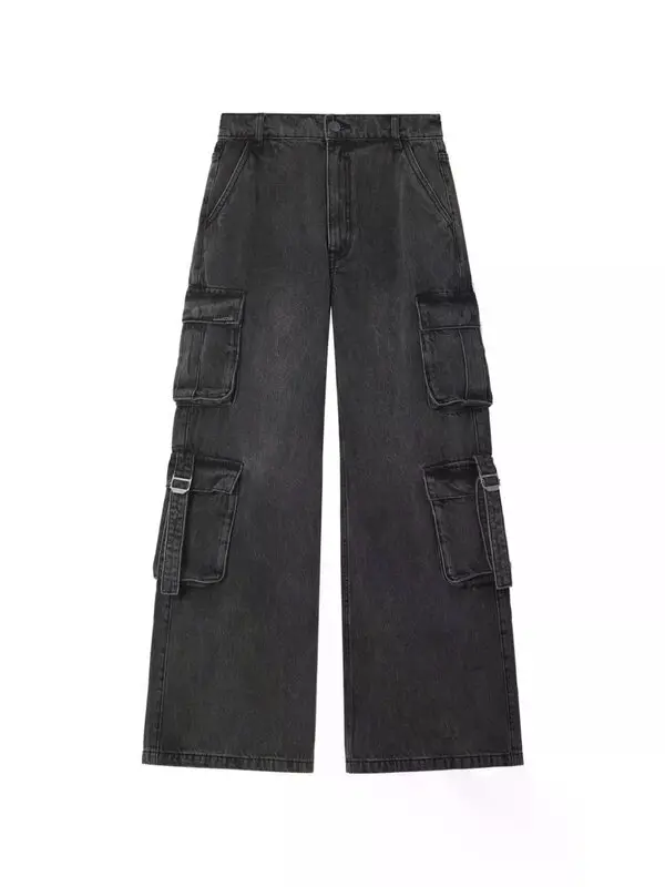 Izzue Multi-pocket Wide-leg Cargo Jeans