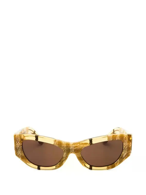 Burberry Check-print Cat-eye Sunglasses
