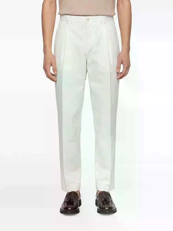 Canali Pleated Straight-leg Trousers
