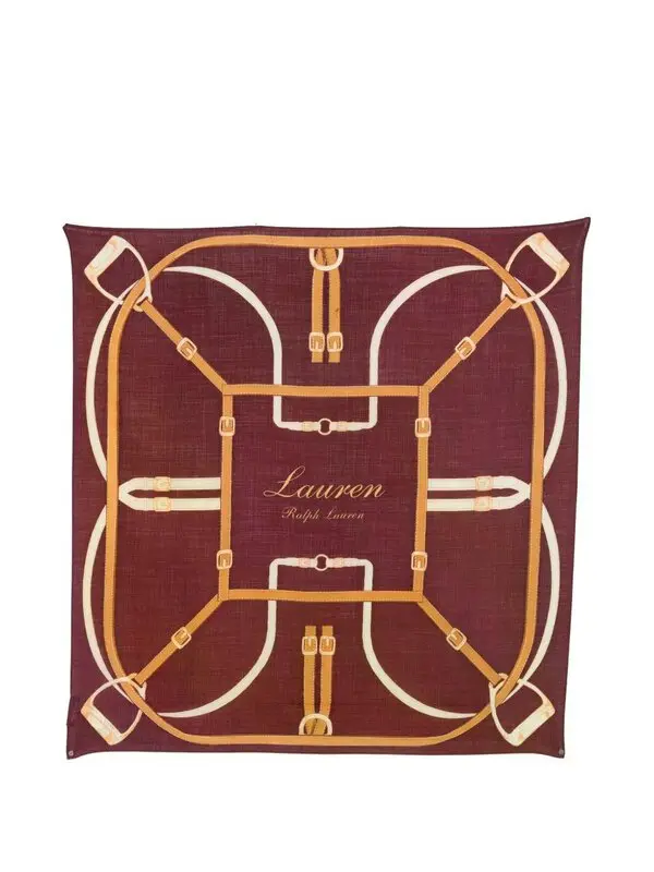 Ralph Lauren Equestrian-print Scarf - Red