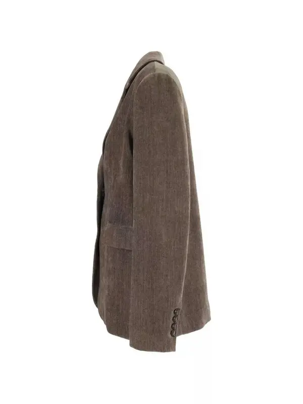 ELEH Corduroy-effect Single-breasted Blazer