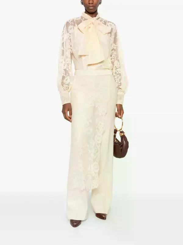 Zimmermann Valiant Lace-panelled Tailored Trousers