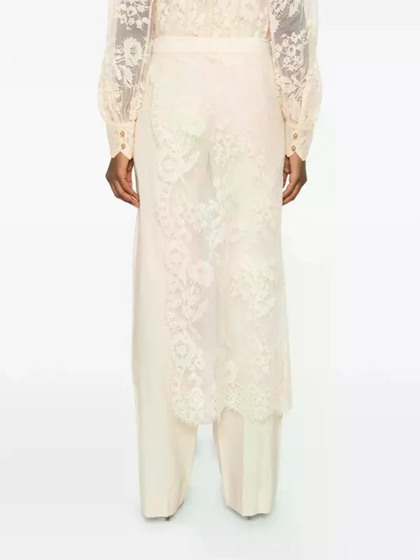 Zimmermann Valiant Lace-panelled Tailored Trousers