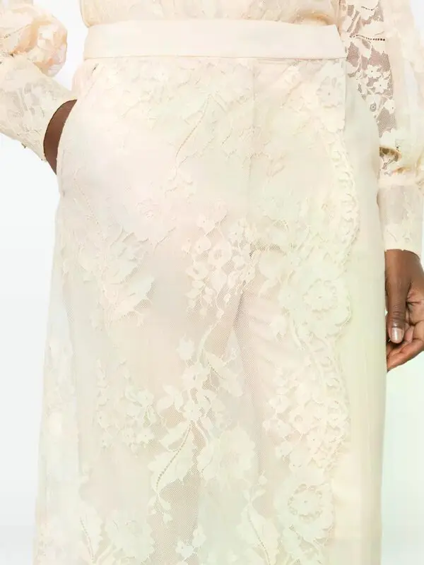Zimmermann Valiant Lace-panelled Tailored Trousers