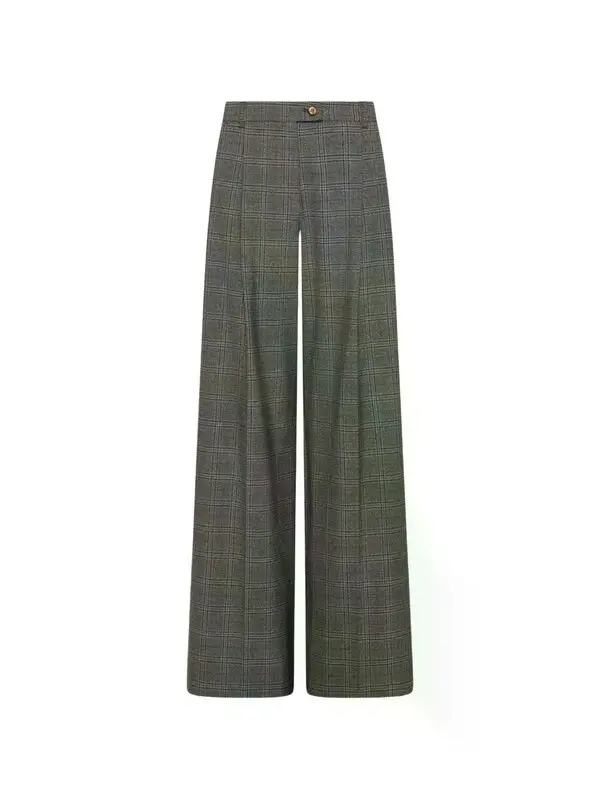 Marella Prince Of Wales Check Palazzo Pants