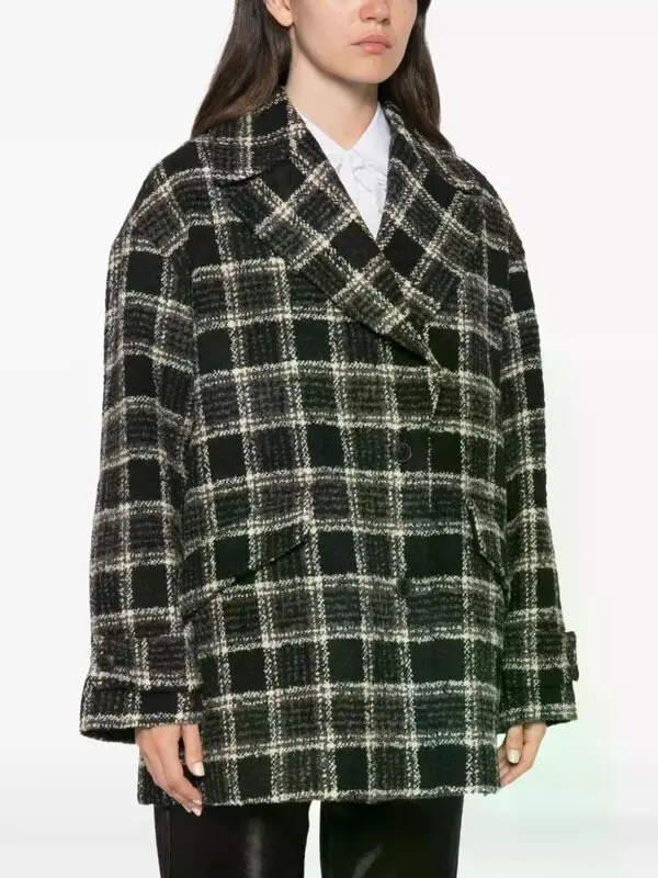 Herno Check-pattern Double-breasted Jacket