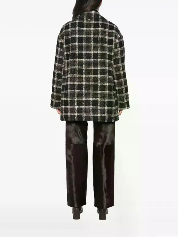 Herno Check-pattern Double-breasted Jacket