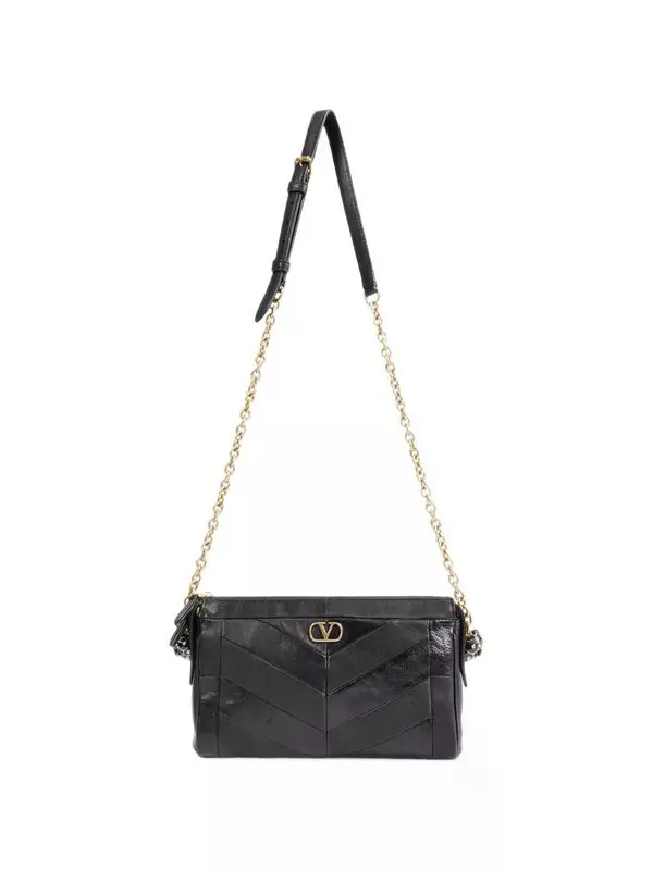Valentino Garavani Panthea Small Shoulder Bag In Nappa Leather With A Chevron Pattern