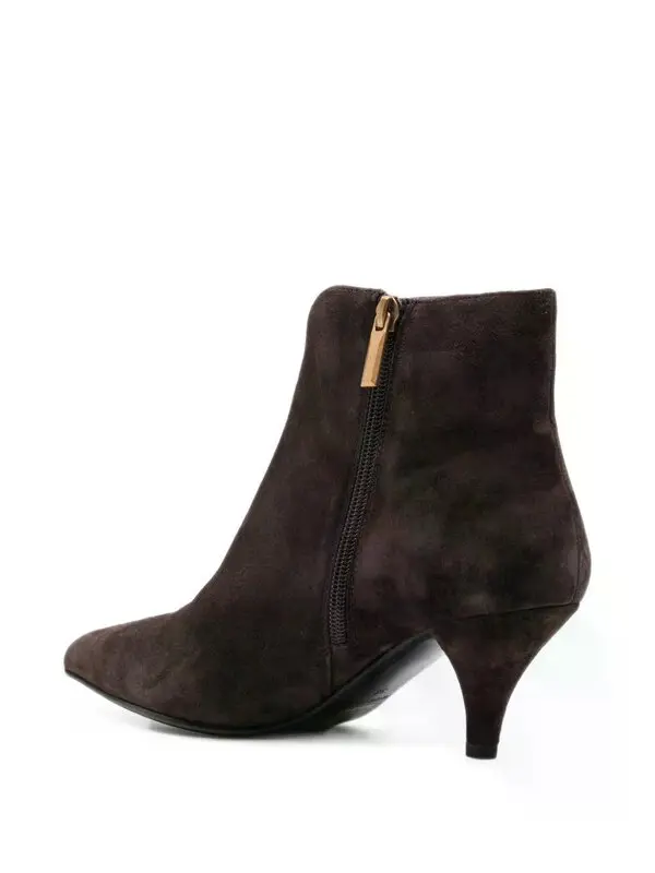 BRUNO PREMI Suede Pointed-toe Ankle Boots